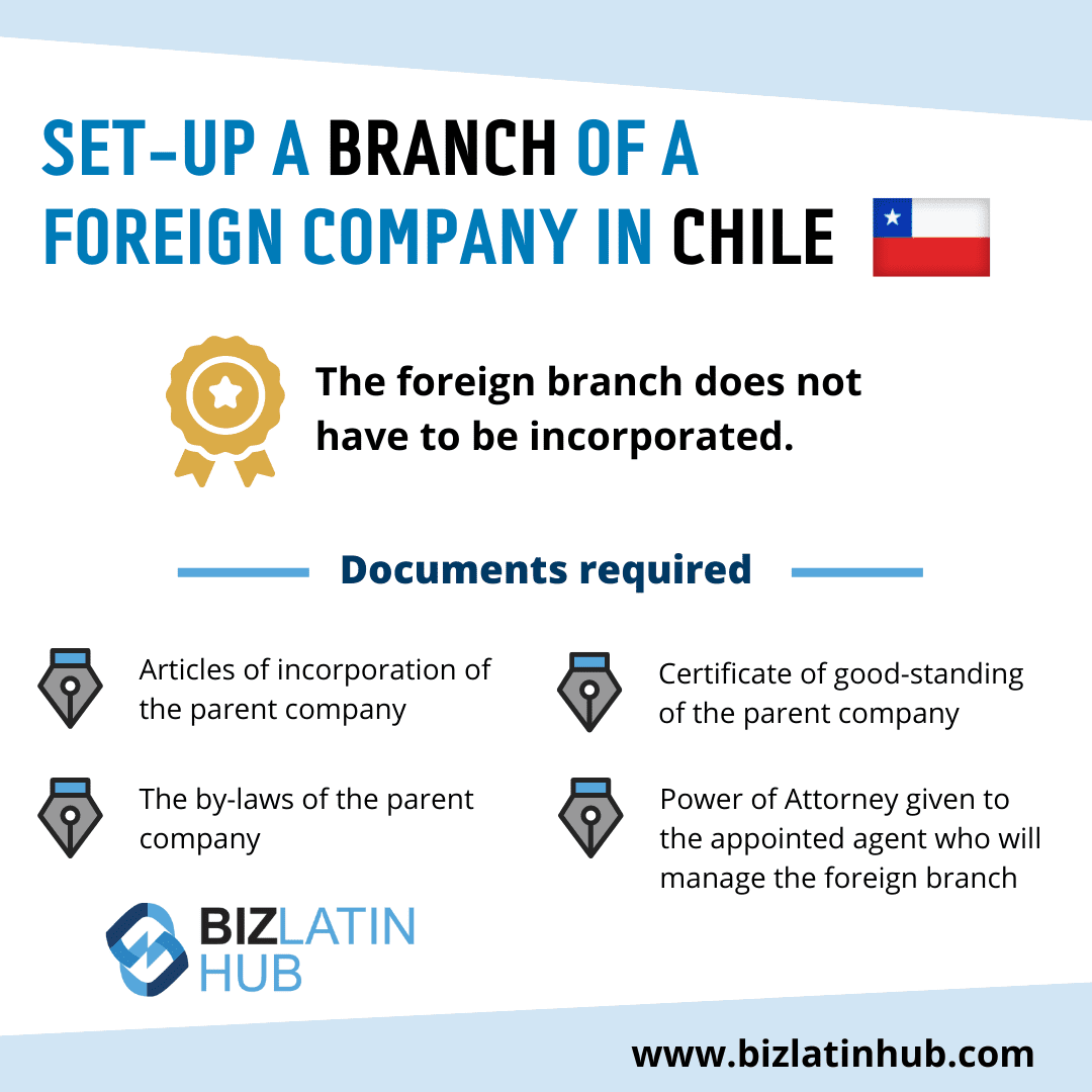 Steps to Create/Set-Up a Branch of a Foreign Company in Chile