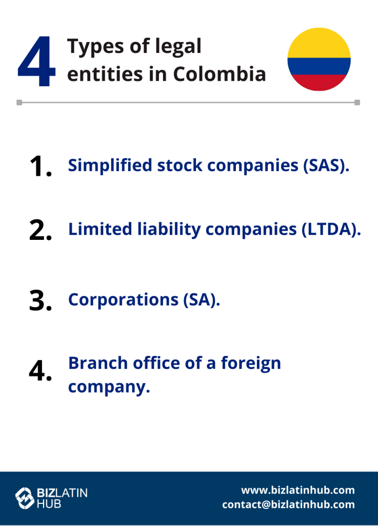 Types of legal structures in Colombia: A guide