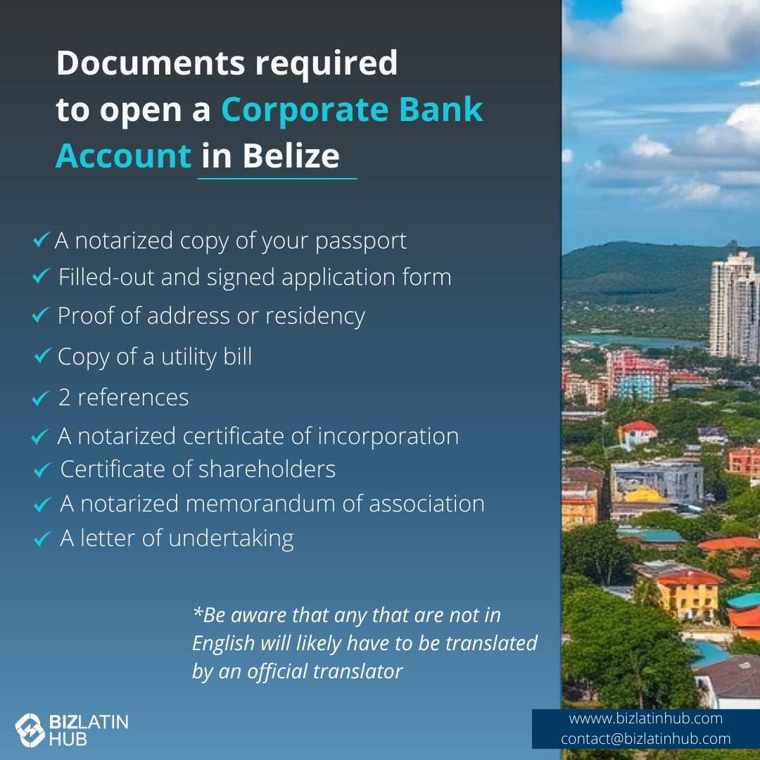 Open a Corporate Bank Account in Belize | Offshore Business Banking for ...